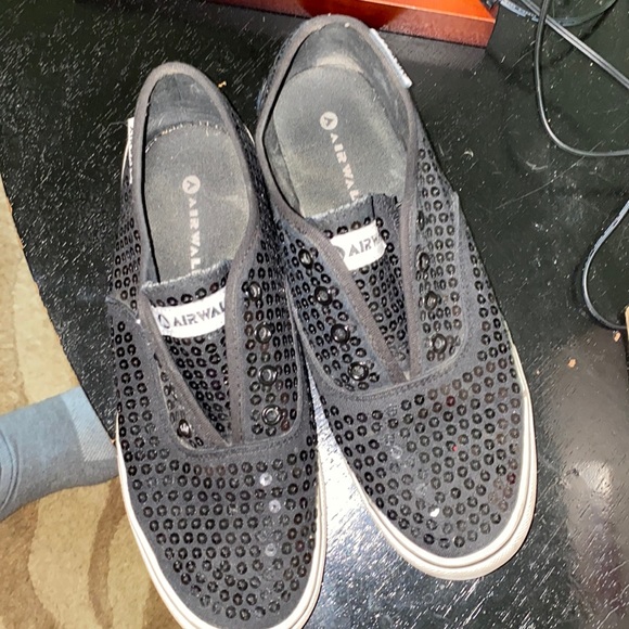 Airwalk | Shoes | Womens Airwalk Black Sequins Sneakers | Poshmark